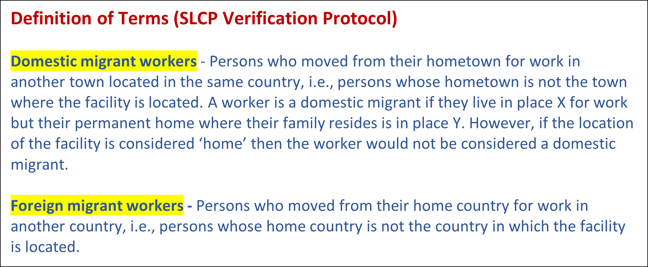 Application Form For Social Labor Convergence Program SLCP 